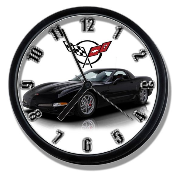 Clock | Wall Decor | Chevrolet Corvette C5 Black Wall Clock New | Poshmark